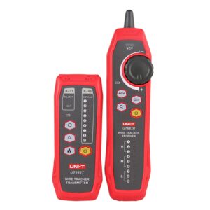 uni-t ut683kit cable tester wire tracker for rj11 and rj45 cables tester, telephone line finder cable collation, network maintenance collation, repairing networking tool