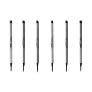 lamy m63 rollerball refill black x 6 (db18559)