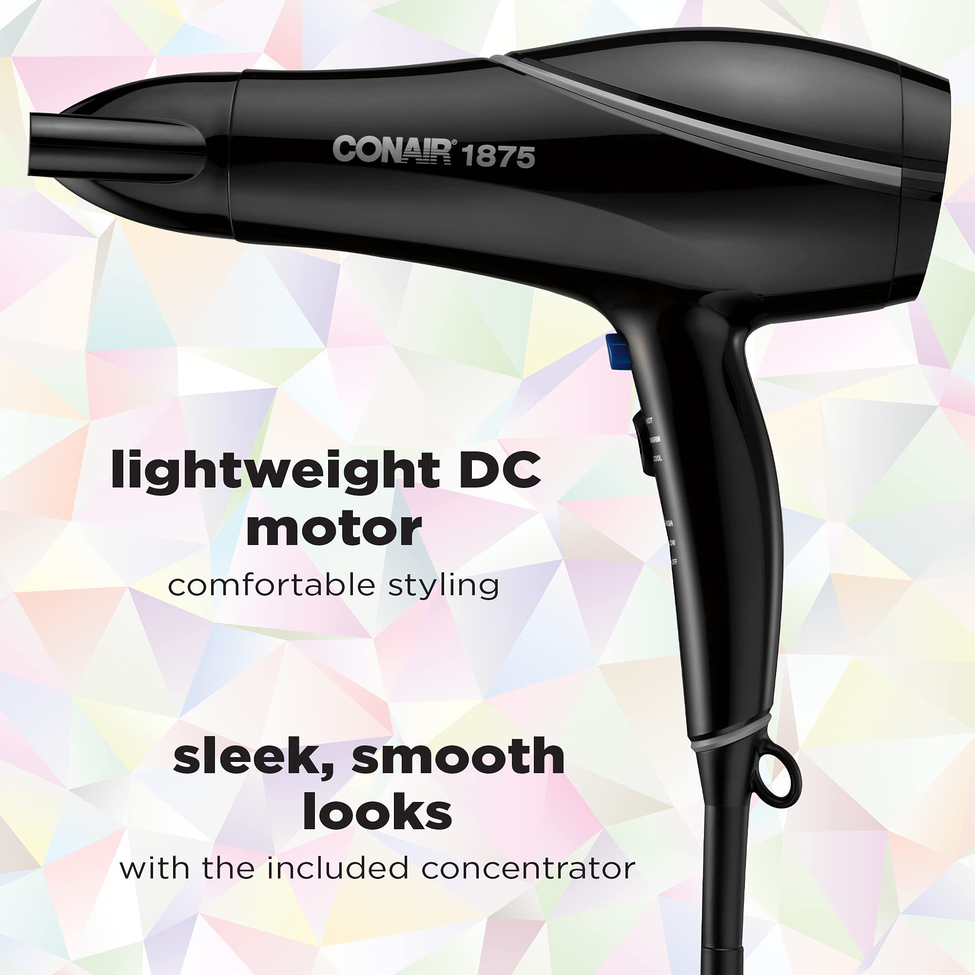 Conair 1875 Watt Shine & Style Hair Dryer