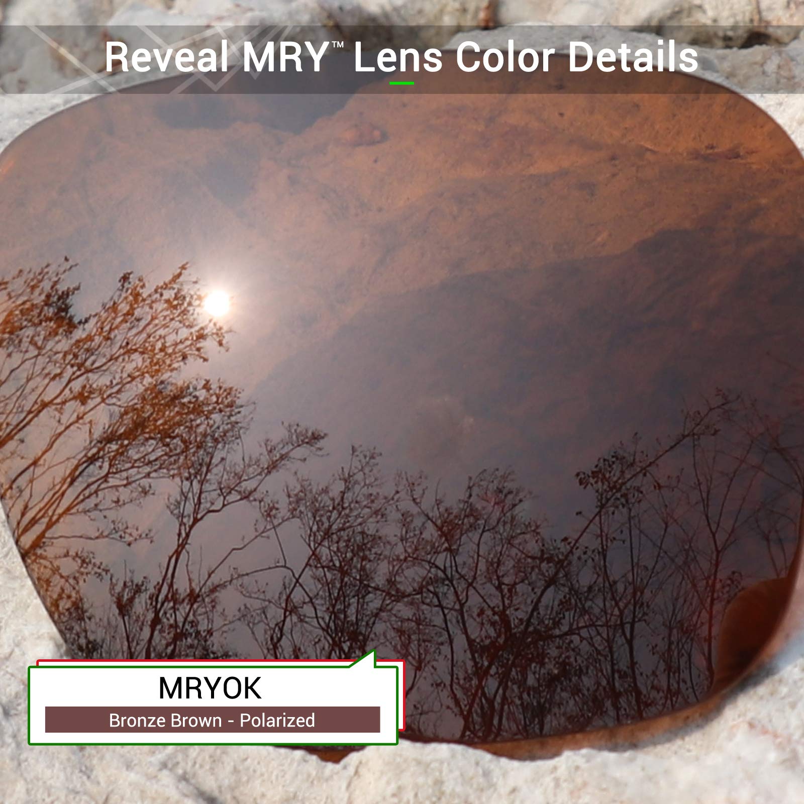 Mryok Polarized Replacement Lenses for Oakley Tie Breaker OO4108 - Bronze Brown