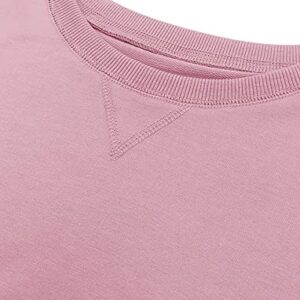 Orchidays Womens Casual Crewneck Sweatshirts Long Sleeve Cute Tunic Tops Loose Fitting Pullovers (Pink,XX-Large,Adult,Female,US,Alpha,XX-Large,Regular,Regular)