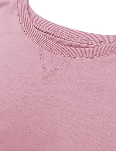 Orchidays Womens Casual Crewneck Sweatshirts Long Sleeve Cute Tunic Tops Loose Fitting Pullovers (Pink,XX-Large,Adult,Female,US,Alpha,XX-Large,Regular,Regular)