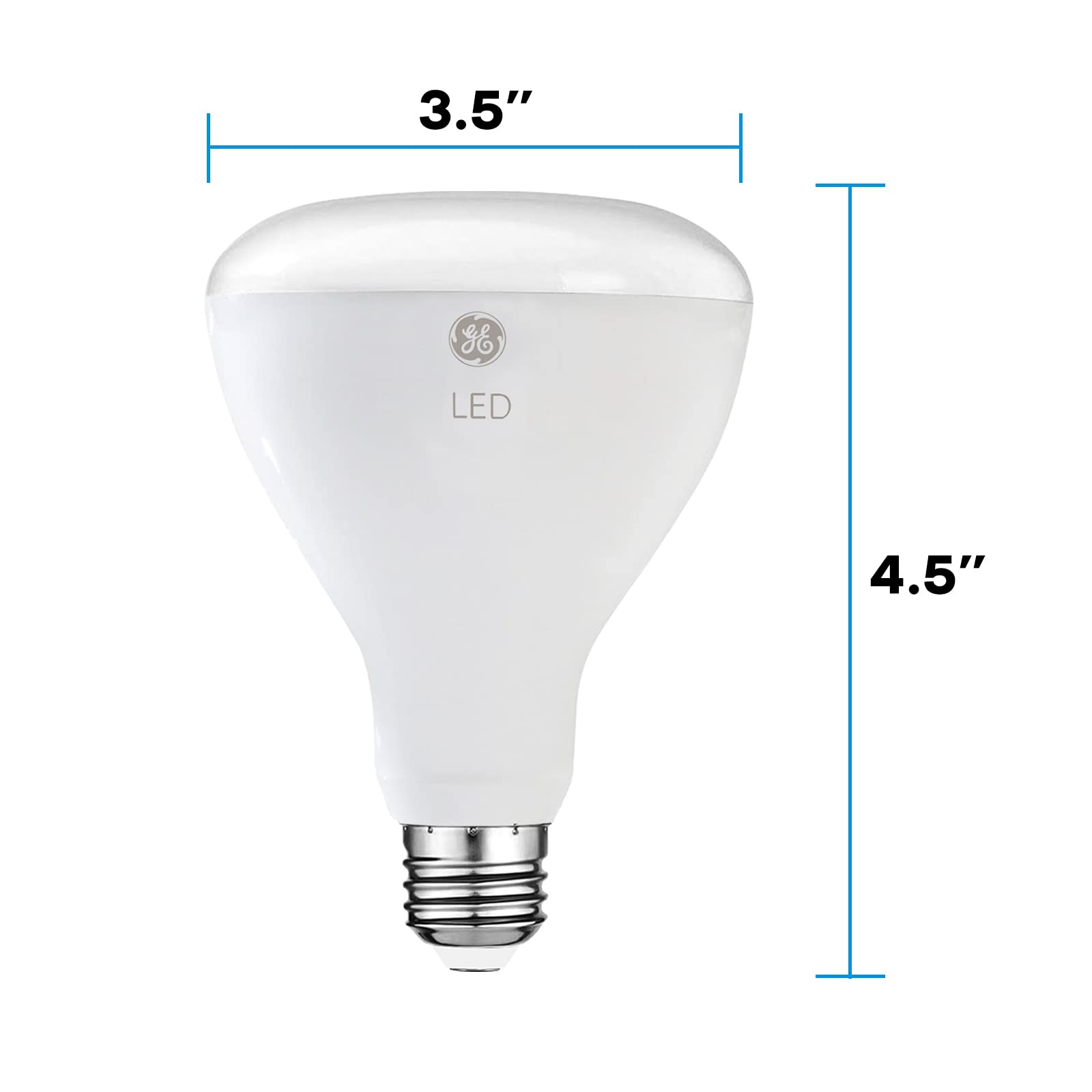 GE Daylight LED 65W Replacement Indoor Floodlight BR30 Light Bulbs (Pack of 4)