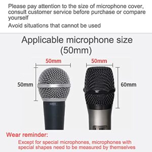 OriGlam 5pcs Foam Mic Cover Handheld Microphone Windscreen, Microphone Cover Foam Mic Covers, Microphone Cover Protection (Red)