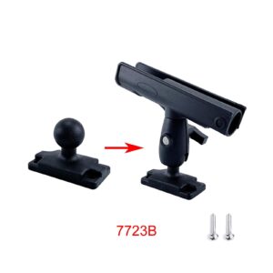 L-SHISM Hardware Kayak ABS Adjustable Boat Fishing Rod Rack Holder Bracket Pole Support Fixer Fix Rest Tool Rotatable Mount Marine Accessories for Marine Boat (Size : 7723B)