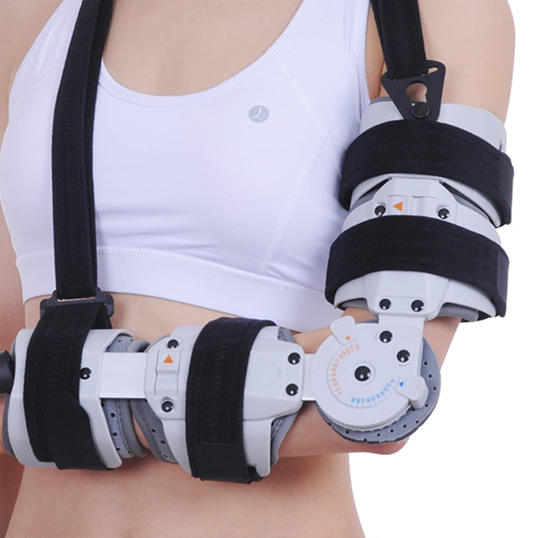 WILLQ Hinged ROM Elbow Brace Sling Stabilizer for Surgery Recovery Ligament Tendon Stabilizer Splint Arm Injury Repairs and Dislocation by Brace Align Adjustable Post-op Rehabilitation,Left