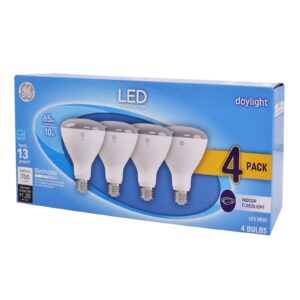 GE Daylight LED 65W Replacement Indoor Floodlight BR30 Light Bulbs (Pack of 4)