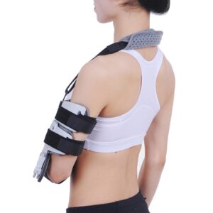 WILLQ Hinged ROM Elbow Brace Sling Stabilizer for Surgery Recovery Ligament Tendon Stabilizer Splint Arm Injury Repairs and Dislocation by Brace Align Adjustable Post-op Rehabilitation,Left