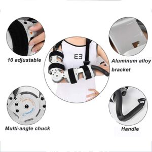 WILLQ Hinged ROM Elbow Brace Sling Stabilizer for Surgery Recovery Ligament Tendon Stabilizer Splint Arm Injury Repairs and Dislocation by Brace Align Adjustable Post-op Rehabilitation,Left