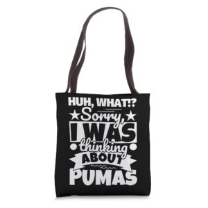 pumas lover funny tote bag