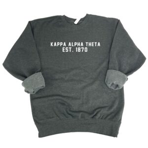 kappa alpha theta est. 1870 sweatshirt - (medium)