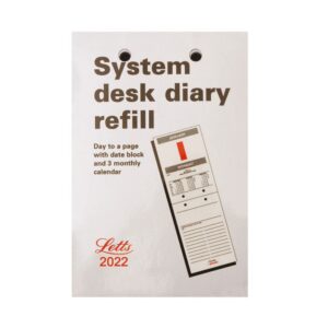 letts system desk refill 2022