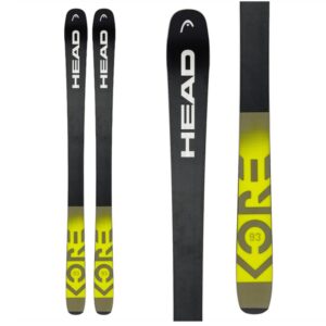 HEAD Unisex Kore 93 Graphene Lightweight High-Performance All-Mountain Freeride Skis - Bindings Not Included, 184 cm