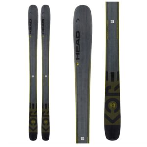 HEAD Unisex Kore 93 Graphene Lightweight High-Performance All-Mountain Freeride Skis - Bindings Not Included, 184 cm