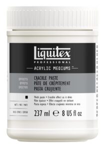 liquitex professional effects medium , 237ml (8-oz), crackle paste