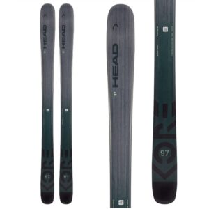 HEAD Womens Kore 97 Graphene Lightweight High-Performance All-Mountain Freeride Skis - Bindings Not Included - 163 cm