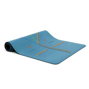 Liforme Printed Yoga Mat – Free Yoga Bag Included - Patented Alignment System, Warrior-like Grip, Non-slip, Eco-friendly, Sweat-Resistant, Long, Wide, 4.2mm thick mat for comfort