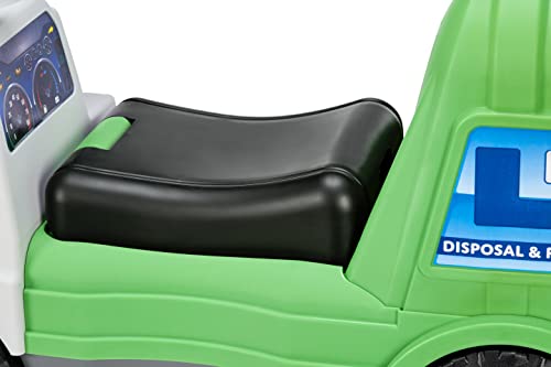 Little Tikes Dirt Diggers Garbage Truck Scoot Ride On with Real Working Horn and Trash Bin for Themed Roleplay for Boys, Girls, Kids, Toddlers Ages 2 to 5 Years, Large