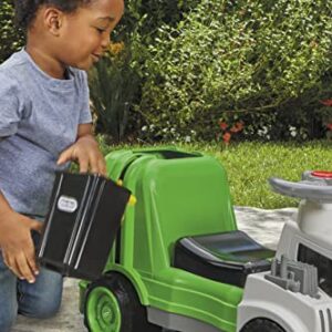 Little Tikes Dirt Diggers Garbage Truck Scoot Ride On with Real Working Horn and Trash Bin for Themed Roleplay for Boys, Girls, Kids, Toddlers Ages 2 to 5 Years, Large