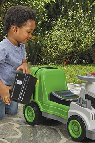 Little Tikes Dirt Diggers Garbage Truck Scoot Ride On with Real Working Horn and Trash Bin for Themed Roleplay for Boys, Girls, Kids, Toddlers Ages 2 to 5 Years, Large