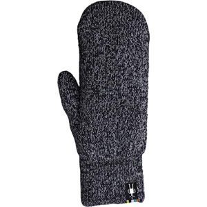 smartwool cozy mitten | merino wool touchscreen winter gloves for men and women, black, small/medium