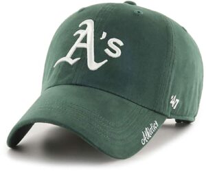 '47 oakland athletics hat (a's hat) womens miata clean up adjustable cap, green, one size fits