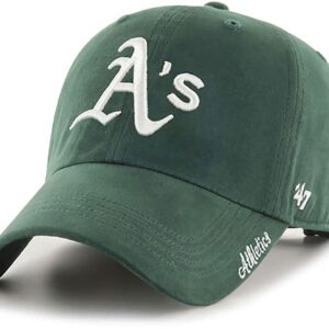 '47 Oakland Athletics Hat (A's Hat) Womens Miata Clean Up Adjustable Cap, Green, One Size Fits