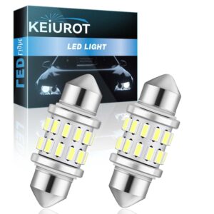 keiurot 31mm festoon led boat navigation lights marine led navigation light boat led bow light anchor light mast masthead light 12v led boat lights white, pack of 2