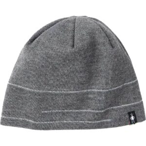 smartwool merino wool reflective lid for men and women, medium gray heather, one size