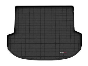 weathertech cargo trunk liner for hyundai santa fe hybrid, santa fe plug-in hybrid, santa fe - behind 2nd row (401415) black