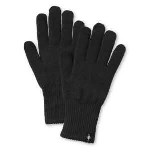 smartwool liner glove, black, small