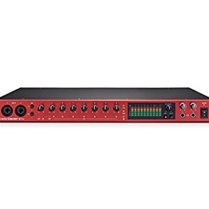 Focusrite Clarett+ 8Pre Studio-Grade 18-in/20-out Audio Interface for Established Producers —Eight High-Performance, Low-Noise, Low-Distortion Mic Preamps Capture Audio with Precise Clarity