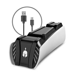 spartan gear - dual charging dock station (compatible with playstation 5) [