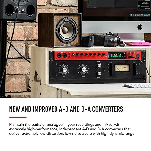 Focusrite Clarett+ 8Pre Studio-Grade 18-in/20-out Audio Interface for Established Producers —Eight High-Performance, Low-Noise, Low-Distortion Mic Preamps Capture Audio with Precise Clarity