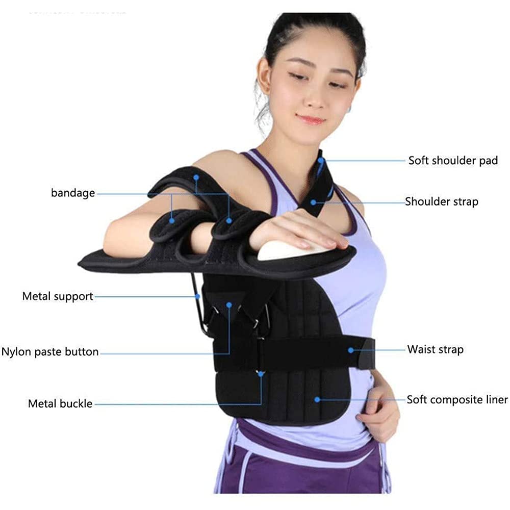 Shoulder Abduction Immobilizer ​for Broken ​arm Broken Fractured Bones Sublexion for Surgery Dislocated Injury Support Shoulder Injury Post-op Shoulder Arm Brace Men Women Universal