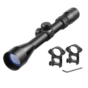 beileshi 3-9x40 optical rifle scopes with rangefinder reticle 20mm mounts