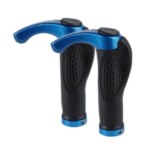 sjhy bicycle accessories mtb bike handlebar anti-skid bicycle grips mountain cycling bike handles lock-on ends bicycle accessories bike parts (color : blue)