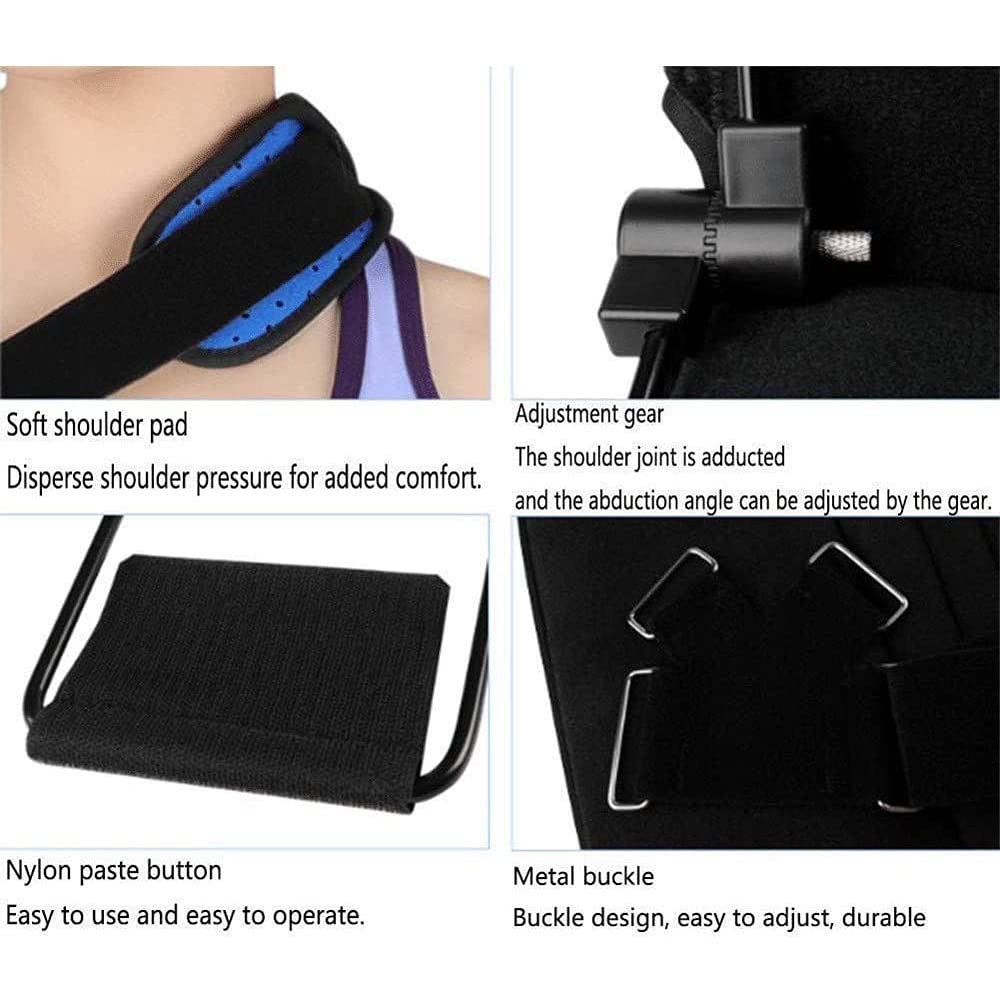 Shoulder Abduction Immobilizer ​for Broken ​arm Broken Fractured Bones Sublexion for Surgery Dislocated Injury Support Shoulder Injury Post-op Shoulder Arm Brace Men Women Universal