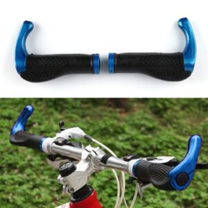 SJHY Bicycle Accessories MTB Bike Handlebar Anti-Skid Bicycle Grips Mountain Cycling Bike Handles Lock-On Ends Bicycle Accessories Bike Parts (Color : Blue)