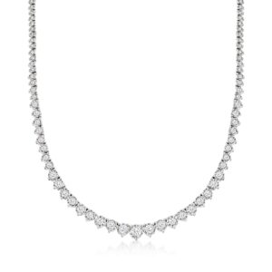 ross-simons diamond tennis necklace i-j color / i2-i3 clarity