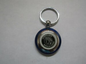 1963 1964 1965 1969 1970 2003 2004 marauder logo round plastic keychain - blue