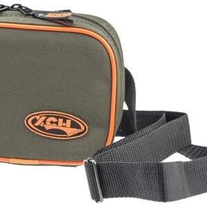 XCH Fishing Tackle Storage and Carrying Pouch, Padded Shoulder Strap, Durable Waterproof Material