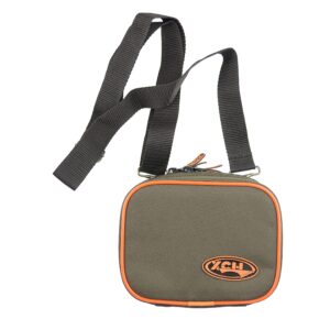 XCH Fishing Tackle Storage and Carrying Pouch, Padded Shoulder Strap, Durable Waterproof Material