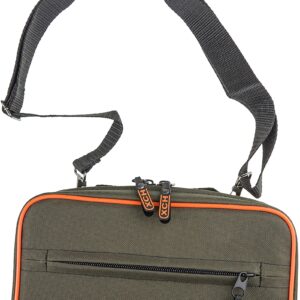 XCH Fishing Tackle Storage and Carrying Pouch (#2), Padded Shoulder Strap, Durable Waterproof Material