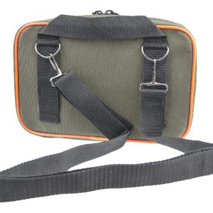 XCH Fishing Tackle Storage and Carrying Pouch (#2), Padded Shoulder Strap, Durable Waterproof Material