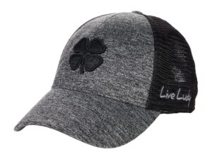 black clover lucky heather mesh grey hat black clover/grey/black mesh sm/md