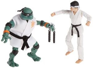 teenage mutant ninja turtles vs. cobra kai mikey vs. daniel larusso 2 pack