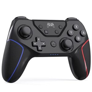 yccteam wireless pro controller for switch/lite/oled, switch controller support adjustable turbo function, switch remote controller gamepad with wake-up, motion control and vibration