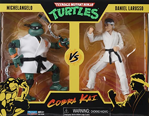 Teenage Mutant Ninja Turtles vs. Cobra Kai Mikey vs. Daniel LaRusso 2 Pack