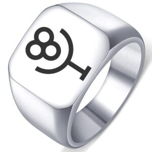 greek myth dionysus bacchus god of wine engraved symbol stainless steel men women jewelry ring